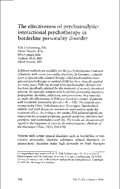 (PDF) The effectiveness of psychoanalytic-interactional psychotherapy ...