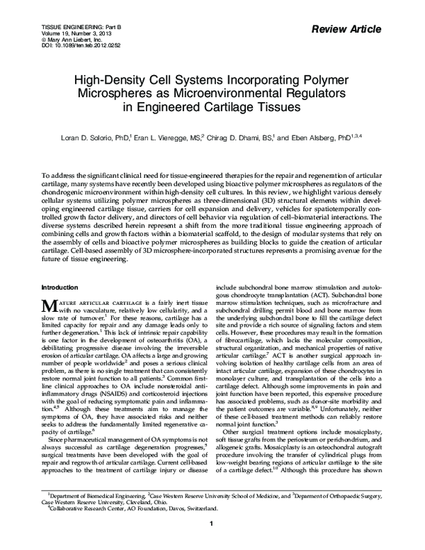 (PDF) High-Density Cell Systems Incorporating Polymer Microspheres as ...