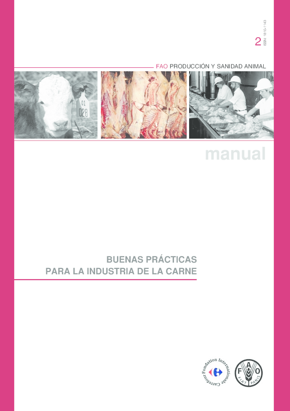 (PDF) FAO PRODUCCIÓN Y SANIDAD ANIMAL manual BUENAS PRÁCTICAS PARA LA INDUSTRIA DE LA CARNE