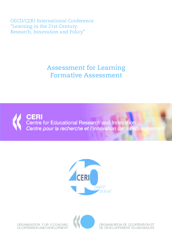 Pdf Assessment For Learning Formative Assessment
