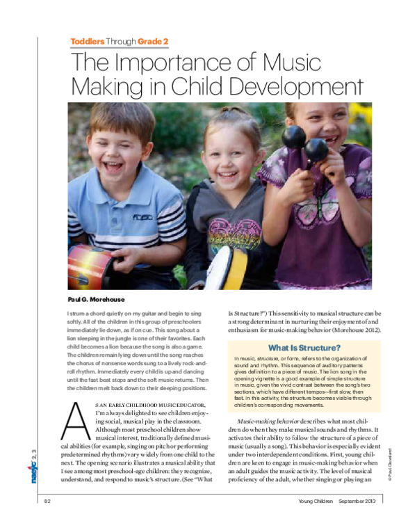 (PDF) Music in children's development