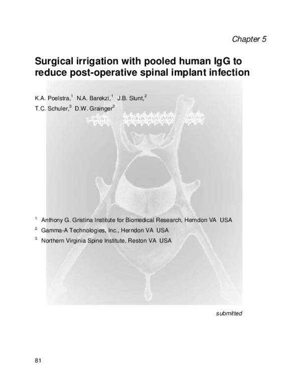 (PDF) Surgical irrigation with pooled human IgG to reduce post ...
