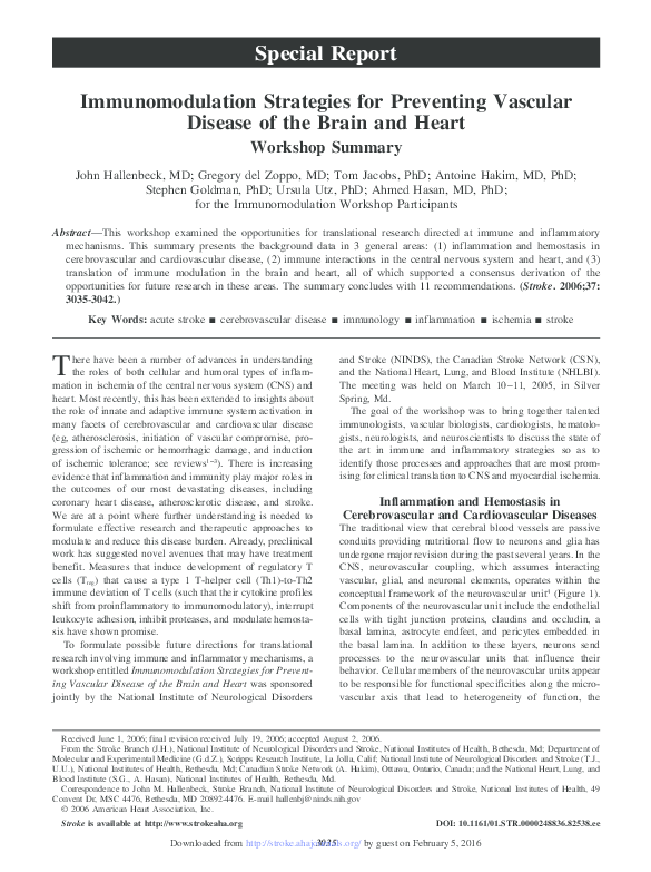 (PDF) Immunomodulation Strategies for Preventing Vascular Disease of ...