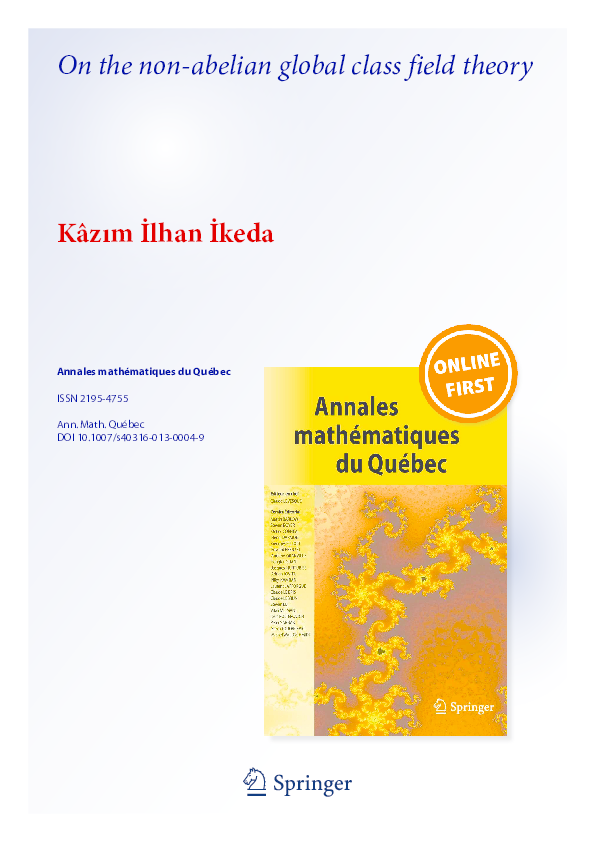 On the non-abelian global class field theory