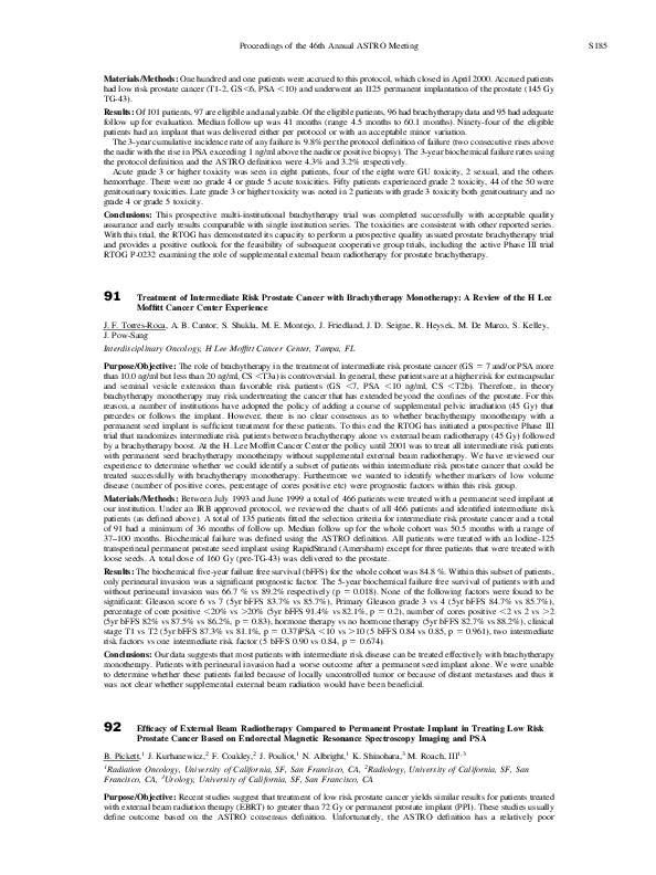 (PDF) Treatment of intermediate-risk prostate cancer with brachytherapy ...