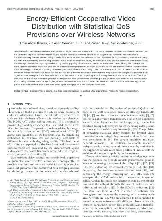 (PDF) Energy-Efficient Cooperative Video Distribution with Statistical QoS Provisions over ...