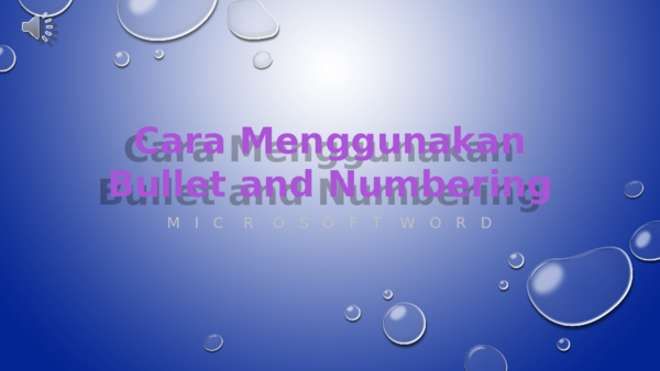 (PPT) Cara menggunakan bullet and numbering english