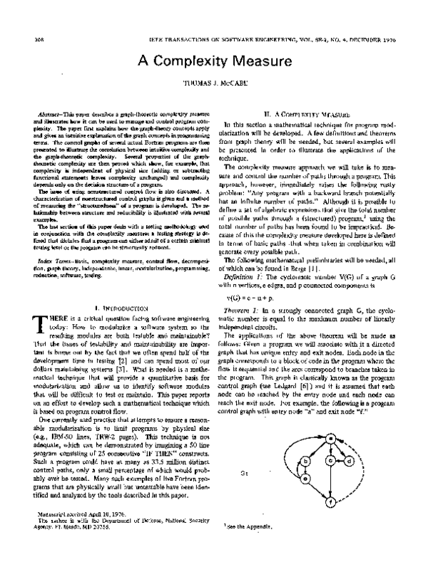 Pdf A Complexity Measure