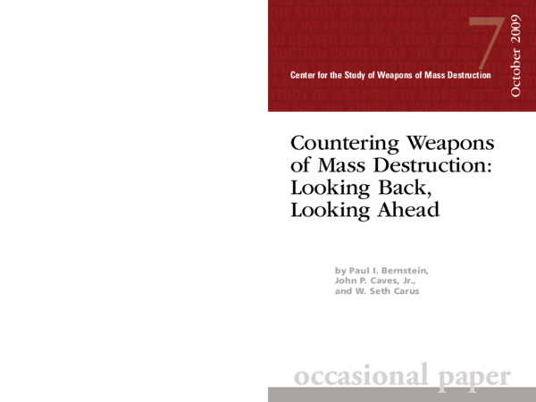 (PDF) Countering Weapons of Mass Destruction: Looking Back, Looking Ahead