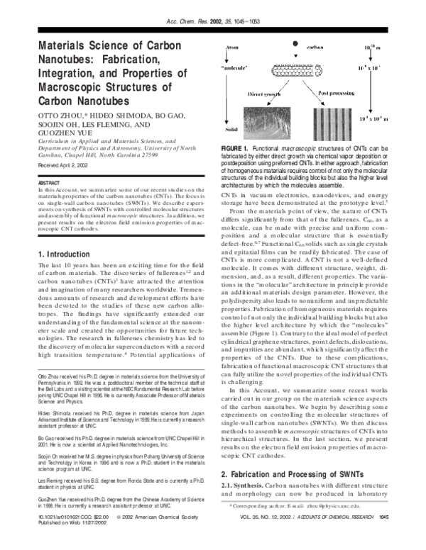 (PDF) Electron Microscopy Characterization of Al2O3 and ZnO Coated Carbon Nanotubes | Jun Jiao ...