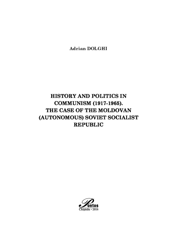 (PDF) Summary: HISTORY AND POLITICS IN COMMUNISM (1917-1965). THE CASE ...