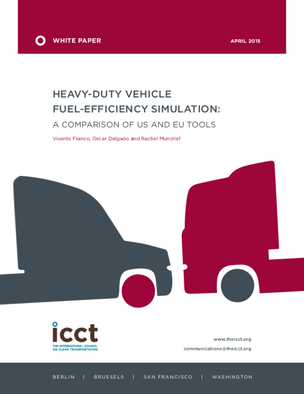 (PDF) Heavy-duty vehicle fuel-efficiency simulation: A comparison of US ...
