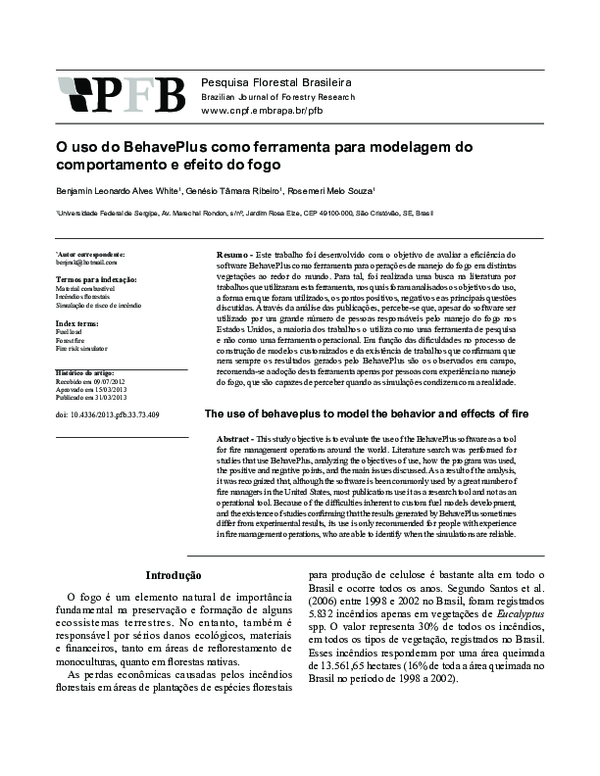 (PDF) O uso do BehavePlus como ferramenta para modelagem do ...
