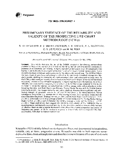 (PDF) Preliminary Evidence of the Reliability and Validity of a Quantitative Measure of Self ...
