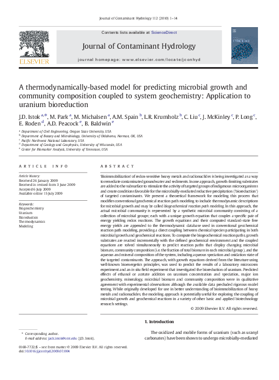 (PDF) A thermodynamically-based model for predicting microbial growth and community composition ...