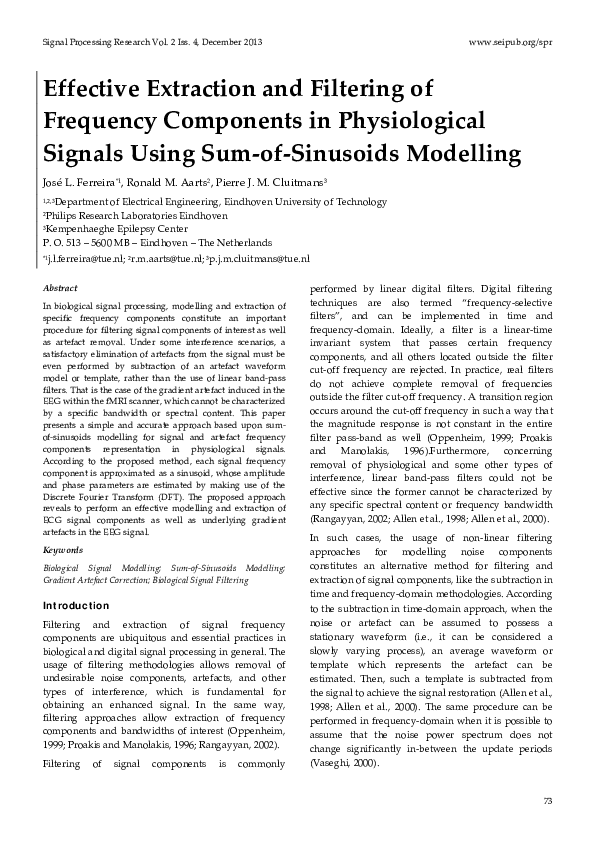 (PDF) Continuous Wavelet Analysis and Classification of Surface Electromyography Signals ...