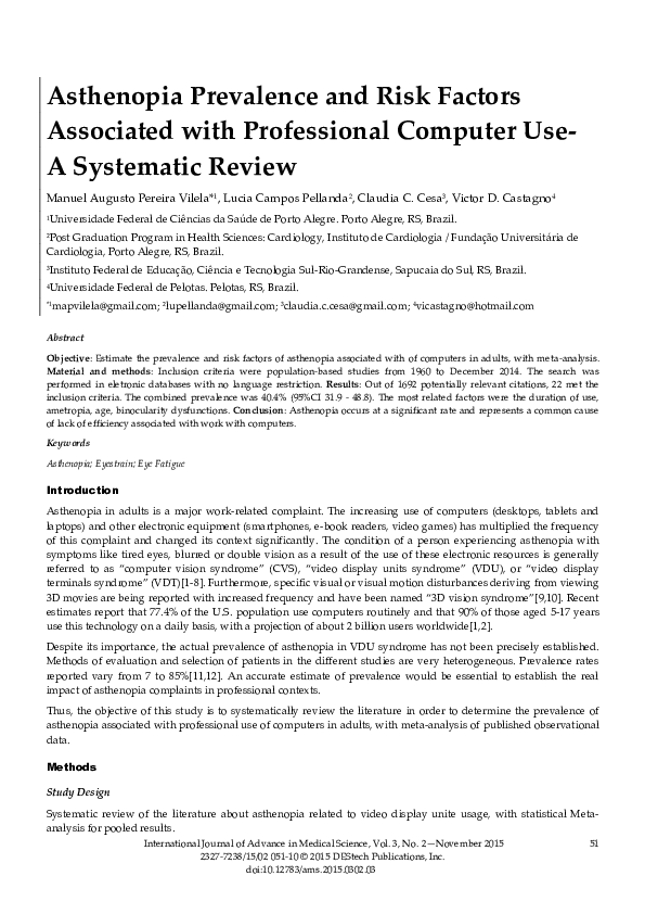 (PDF) Asthenopia Prevalence and Risk Factors Associated with ...