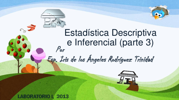 (PDF) Estadística Descriptiva e Inferencial (parte 3