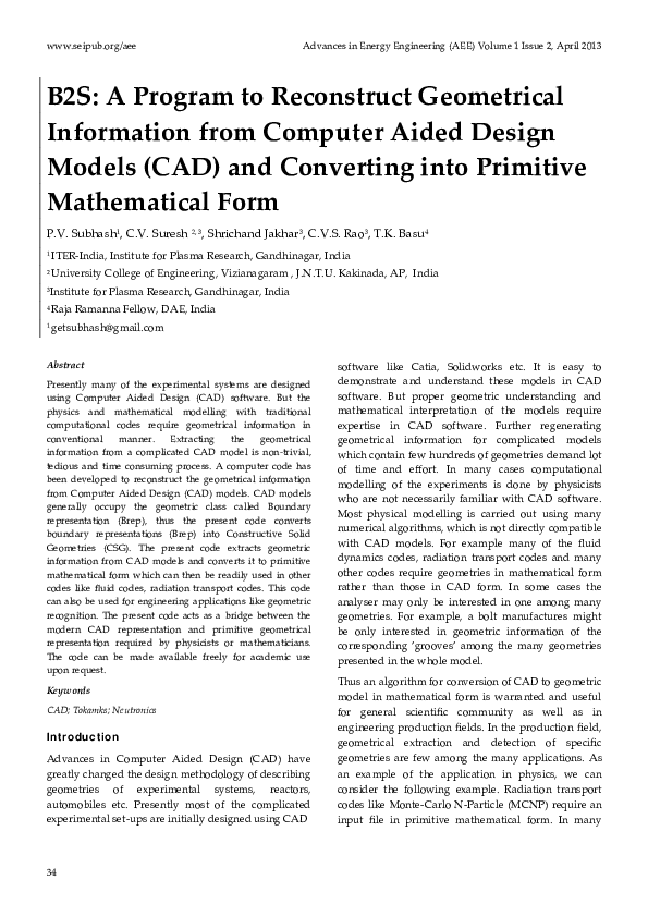 Pdf B2s A Program To Reconstruct Geometrical Information From Computer Aided Design Models