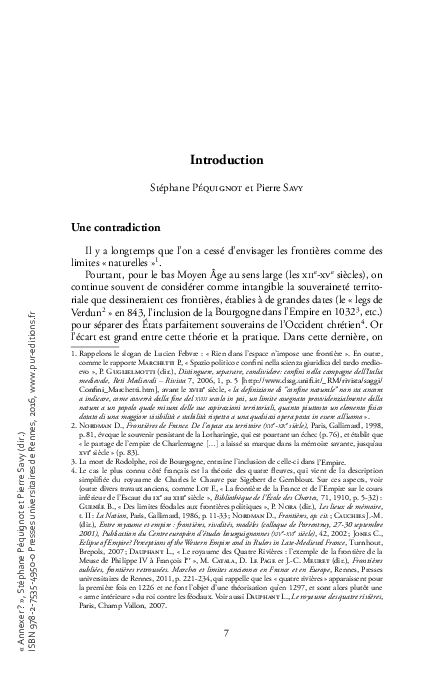 Stéphane Péquignot et Pierre Savy, "Introduction", dans S. Péquignot ...