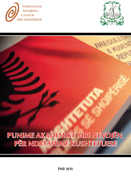 (PDF) Kushtetutshmëria e Kushtetutës – Kontrolli kushtetues mbi ...