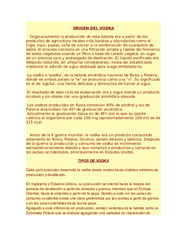 (DOC) ORIGEN DEL VODKA