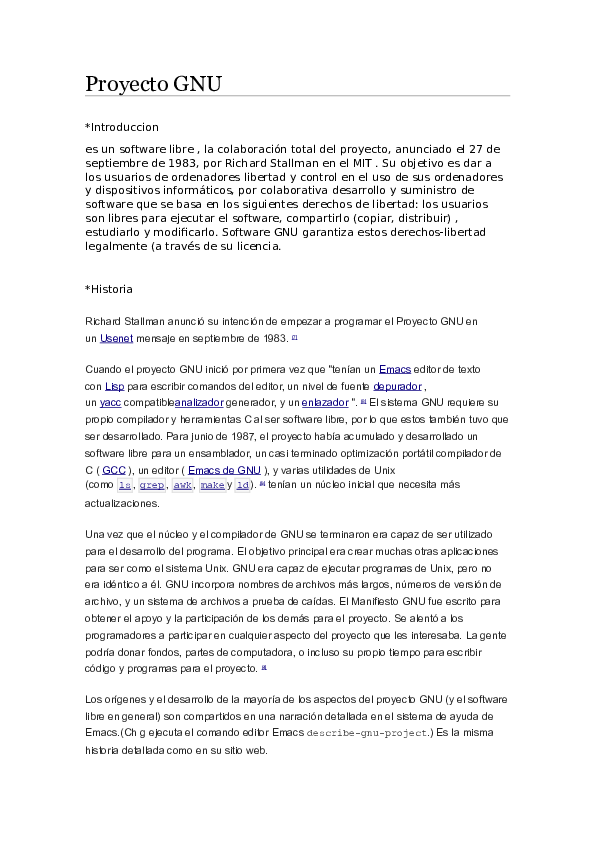 (DOC) Proyecto GNU