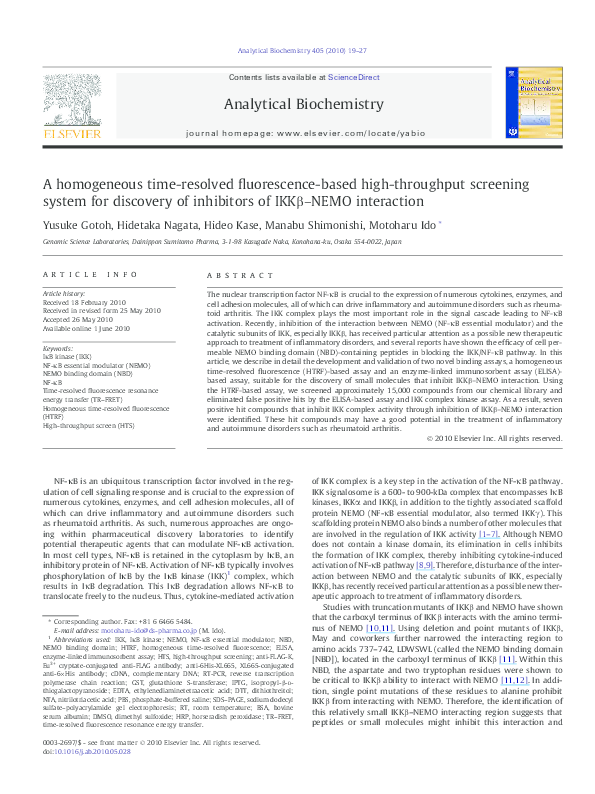 (PDF) A homogeneous time-resolved fluorescence-based high-throughput ...