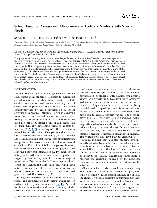 PDF School Function Assessment Performance Of Icelandic Students pdf-school-function-assessment-performance-of-icelandic-students