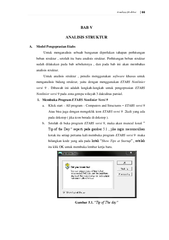 (PDF) Tutorial Etabs Non Linear Versi