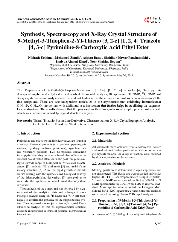 (PDF) Synthesis, spectroscopy, and X-ray crystal structures of copper(II) complexes of the ...