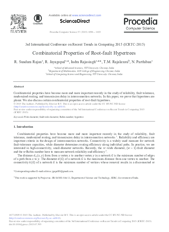 (PDF) Combinatorial Properties of Root-fault Hypertrees