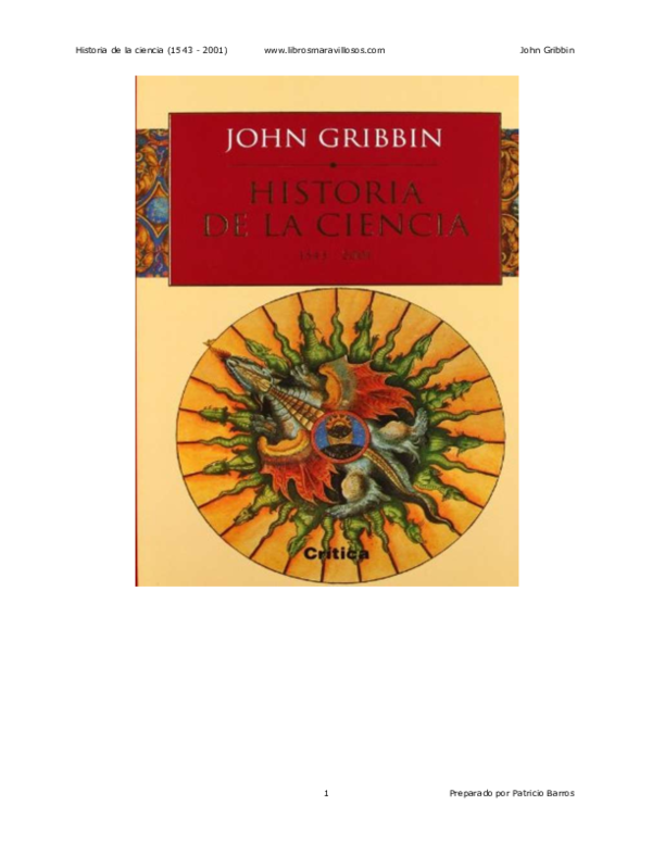 Historia de la ciencia 1543 2001 John Gribbin