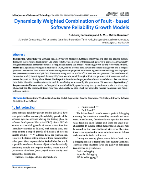 Dynamically Weighted Combination Software Reliability Growth Model
