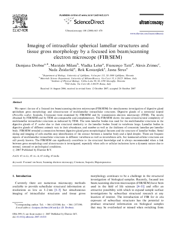 (PDF) Imaging of intracellular spherical lamellar structures and tissue ...