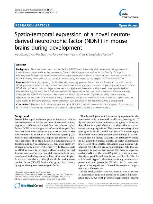 (PDF) Structure of the mouse NDRF gene and its regulation during ...