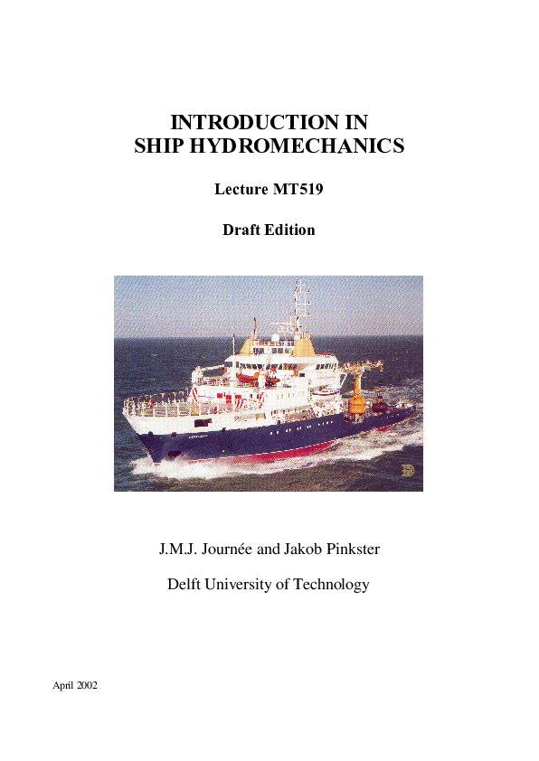 (PDF) INTRODUCTION IN SHIP HYDROMECHANICS