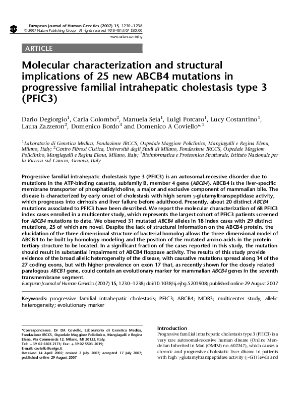 (PDF) Molecular characterization and structural implications of 25 new ...