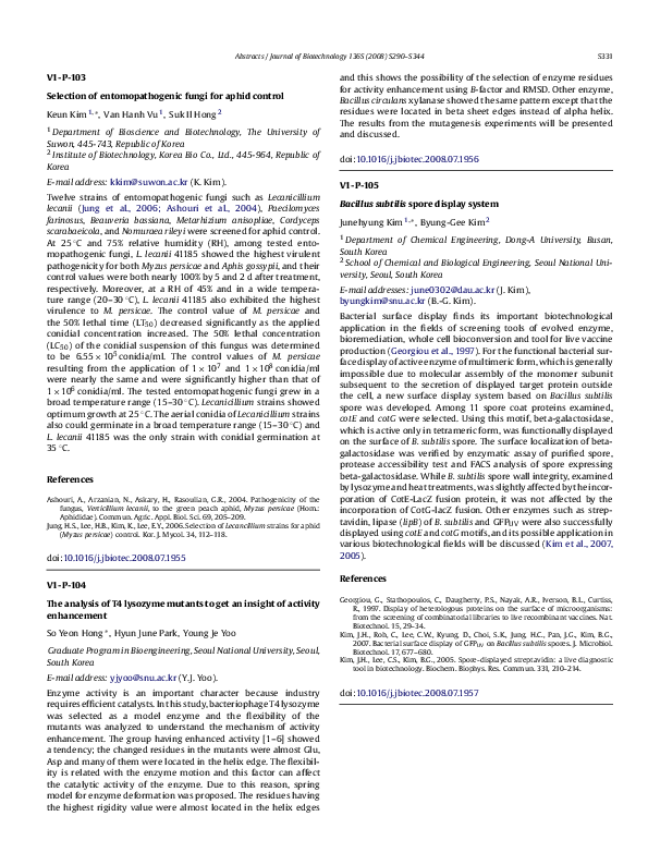 (PDF) Bacillus subtilis spore display system