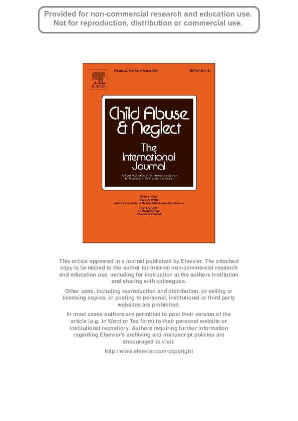 (PDF) Healthy Families New York (HFNY) randomized trial: Effects on ...