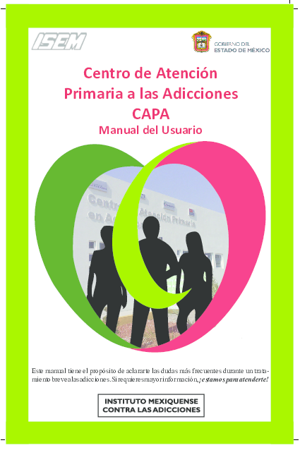 (PDF) Centro de Atención Primaria a las Adicciones CAPA Manual del Usuario