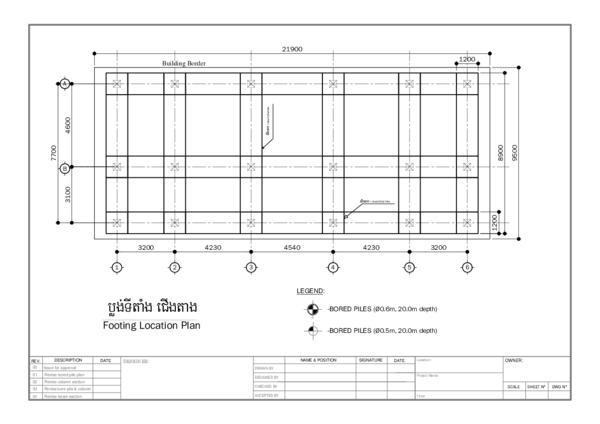 (PDF) Footing and Ground Beam plan