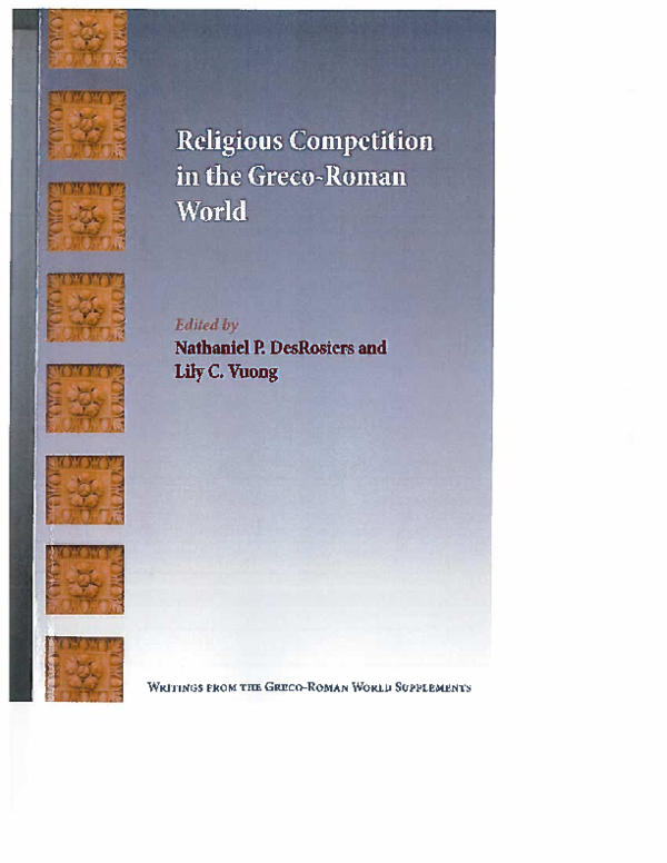(PDF) Relics What Relics?, in RELIGIOUS COMPETITION IN THE GRECO-ROMAN ...