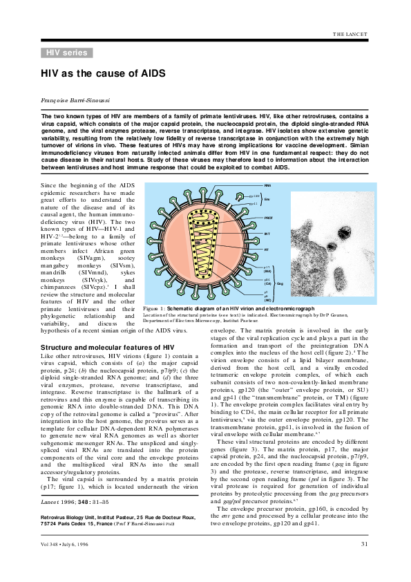 (PDF) Is HIV the cause of AIDS?