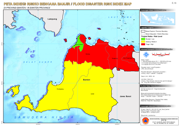 (PDF) PETA INDEKS RISIKO BENCANA BANJIR / FLOOD DISASTER RISK INDEX MAP
