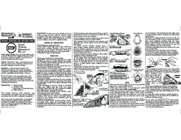(PDF) Pocket survival Instructions