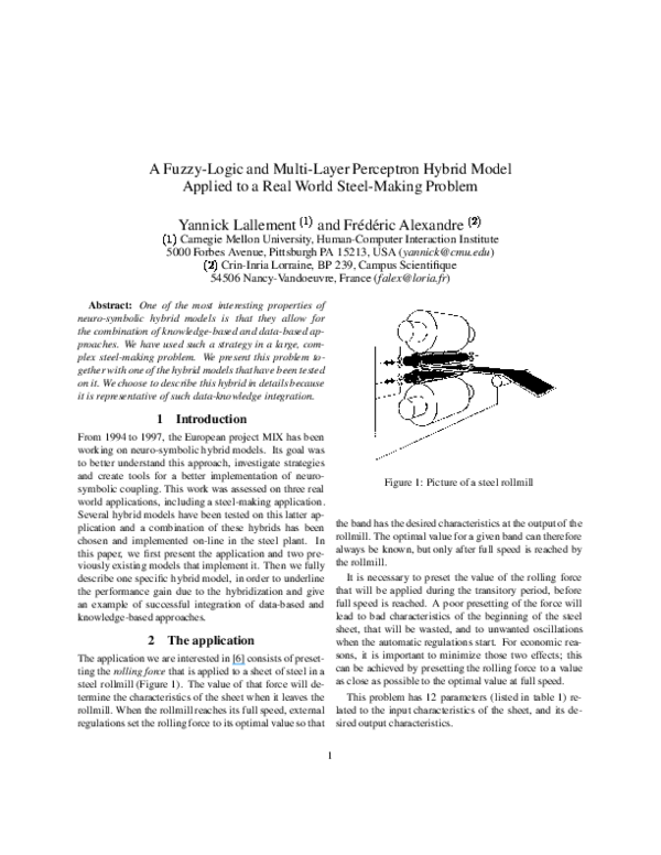 Pdf A Fuzzy Logic And Multi Layer Perceptron Hybrid Model Applied To