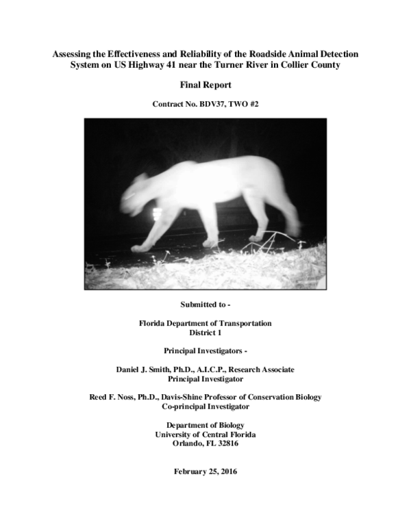 (PDF) Assessing the Effectiveness and Reliability of the Roadside ...