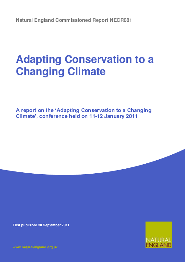 (PDF) Common conservation challenges in a changing climate