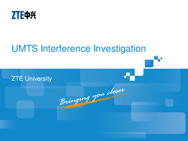 (PDF) UMTS Interference Investigation